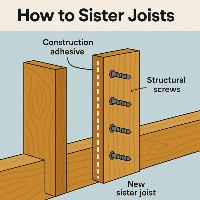 How to Sister Joists for Improved Structural Support and Stability ...