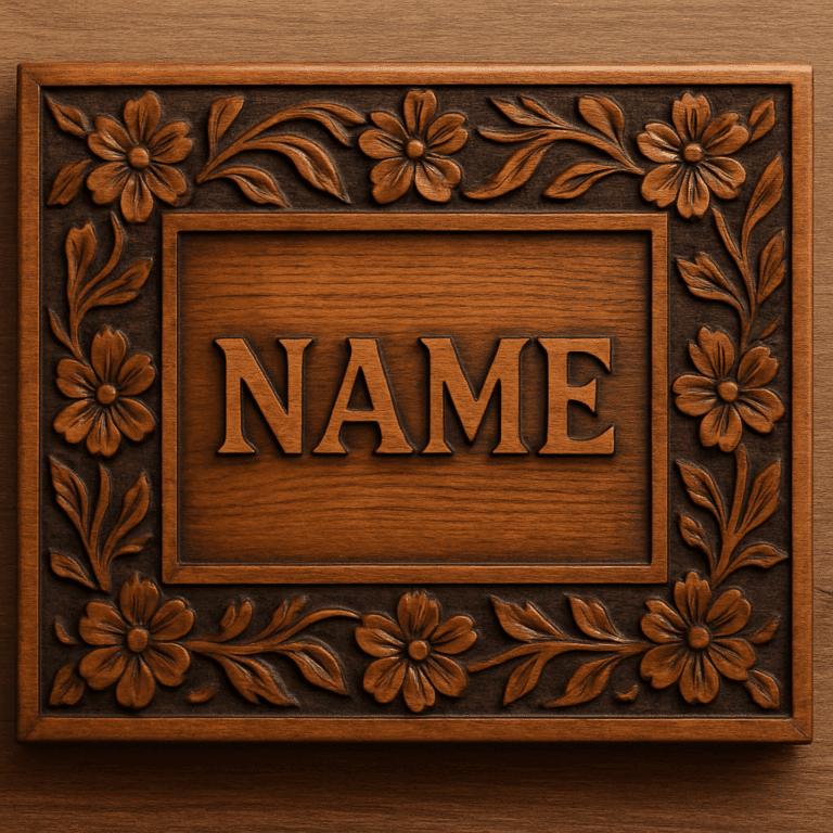 How to Make the Perfect Wooden Name Plate | ThePlywood.com