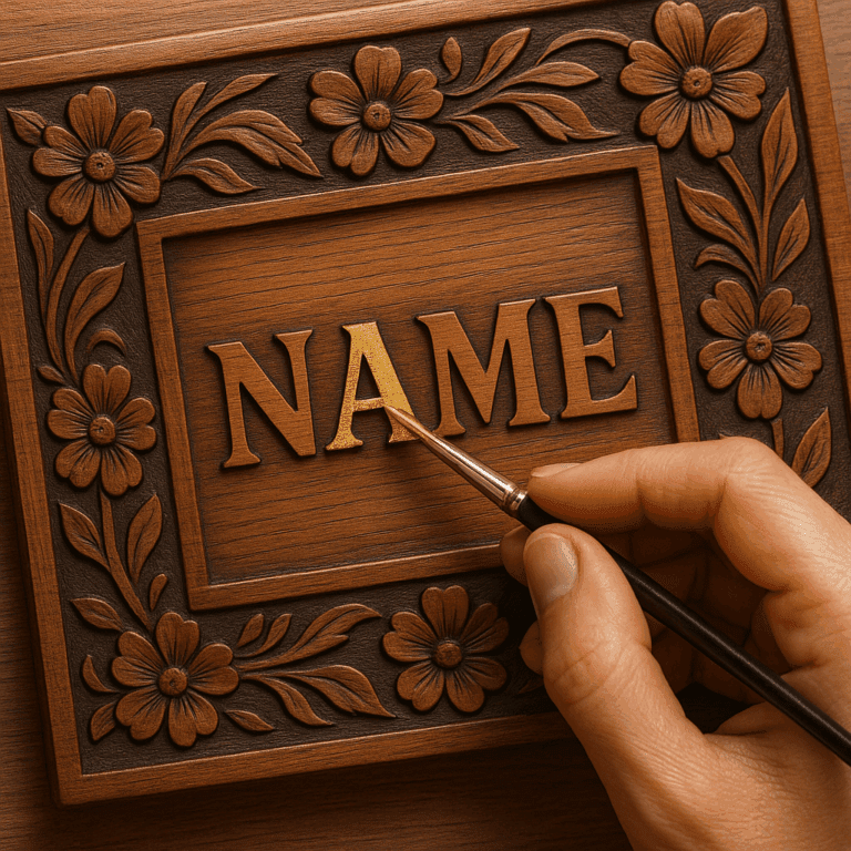 How to Make the Perfect Wooden Name Plate | ThePlywood.com