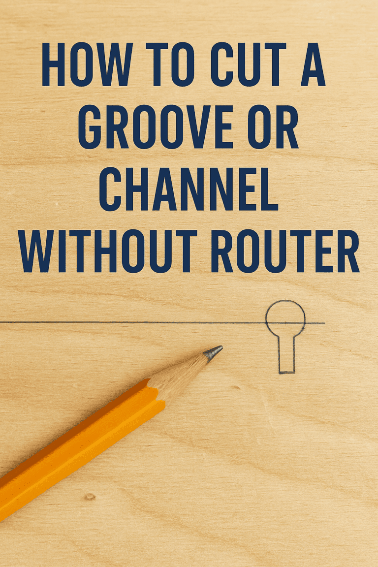 How to Cut a Groove or Channel Without a Router (Complete DIY Guide ...