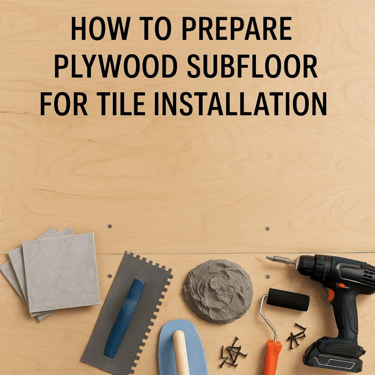 How to Prepare a Plywood Subfloor for Tile | ThePlywood.com