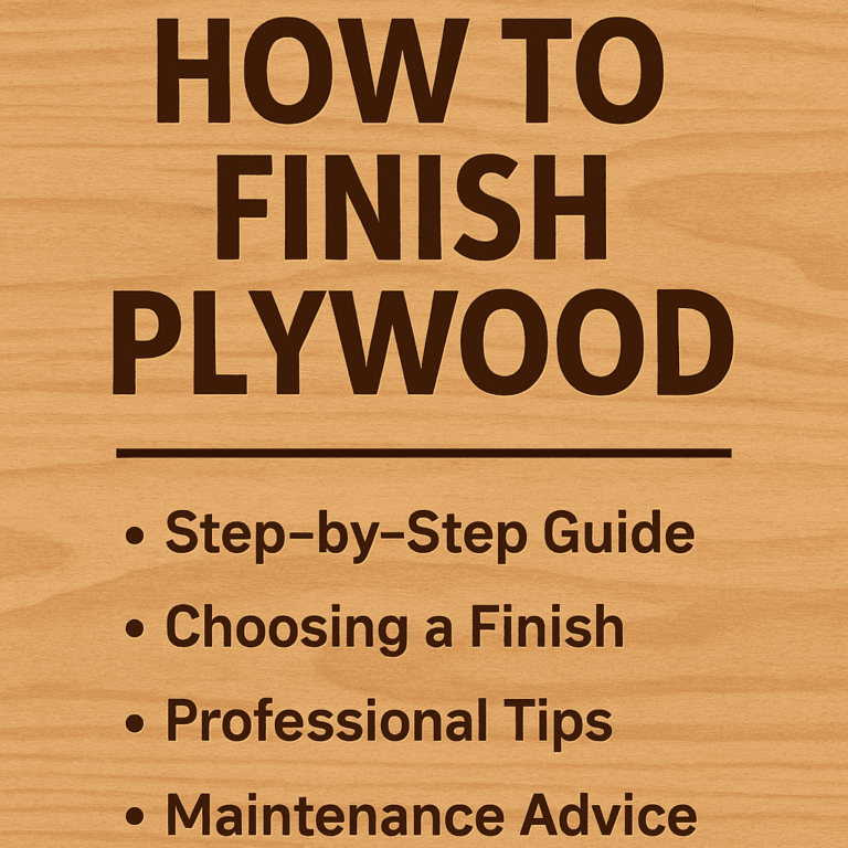 How to Finish Plywood | ThePlywood.com
