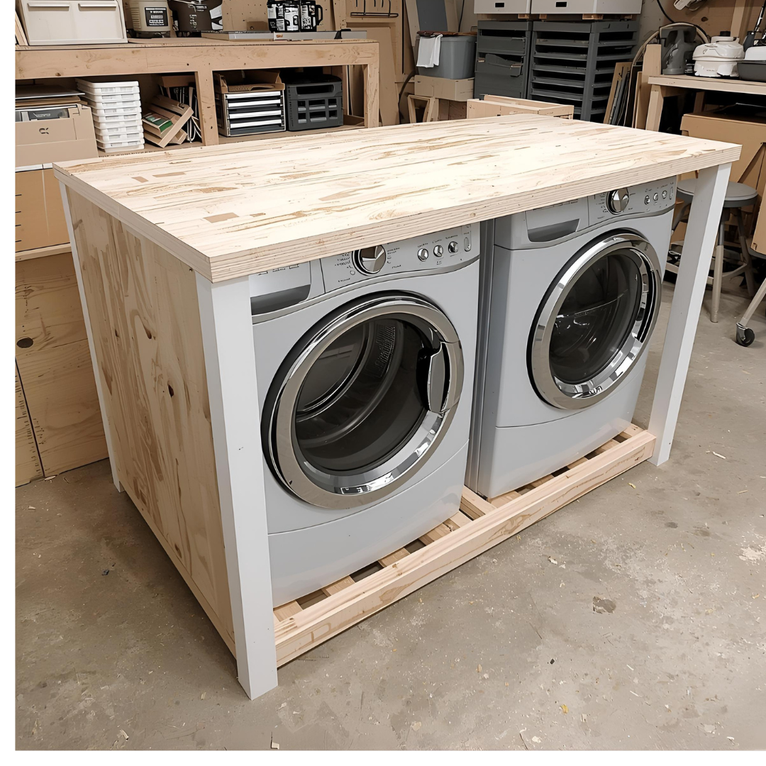 Washer and Dryer Pedestal: DIY Storage and Height Solution | ThePlywood.com