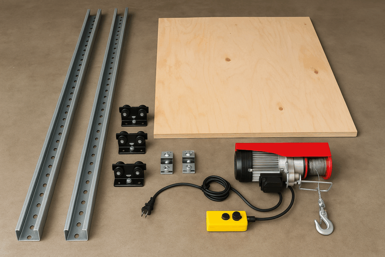🏗️ DIY Attic Lift: How to Build a Garage Storage Elevator | ThePlywood.com